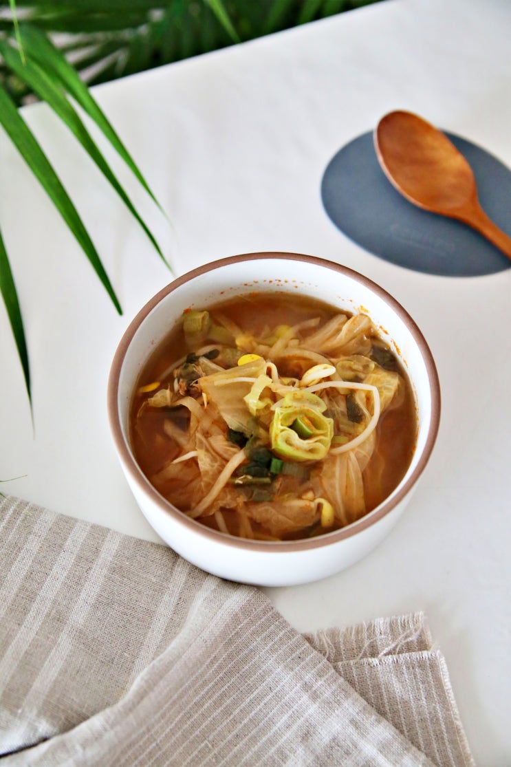 김치콩나물국 끓이는 법 간단한 콩나물김치국 시원한 얼큰 콩나물국 레시피 네이버 블로그