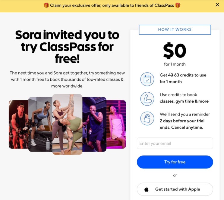 [ClassPass]미국 F45 무료 체험? 클래스패스 후기 (한 달 무료체험 링크)미국에서 필라테스 요가 크로스핏 HIIT ...