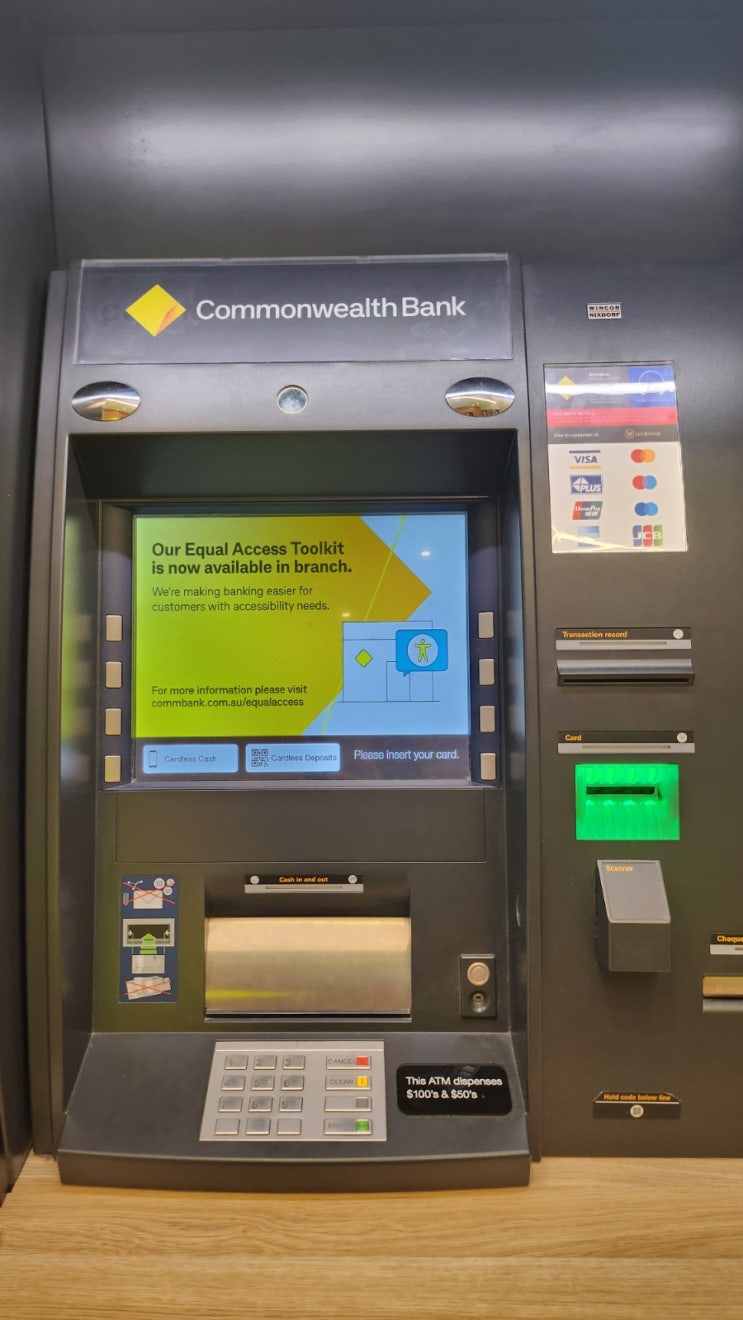 [호주워홀] 호주에서 트래블로그로 현금인출시 ATM 수수료가 얼마나 들까? (커먼웰스, atm x, precinct, anz ...