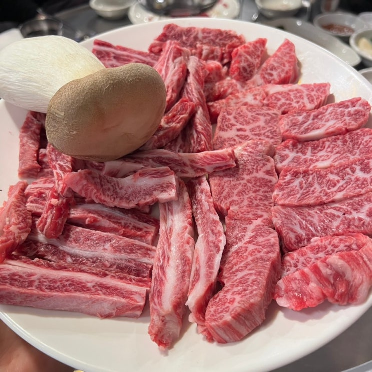 김해가면 꼭 가봐야하는 곳 한우먹는날 소고기 참숯구이 꽃갈비살 완전 추천 주문하면 바러 썰어주는 고기집 네이버 블로그