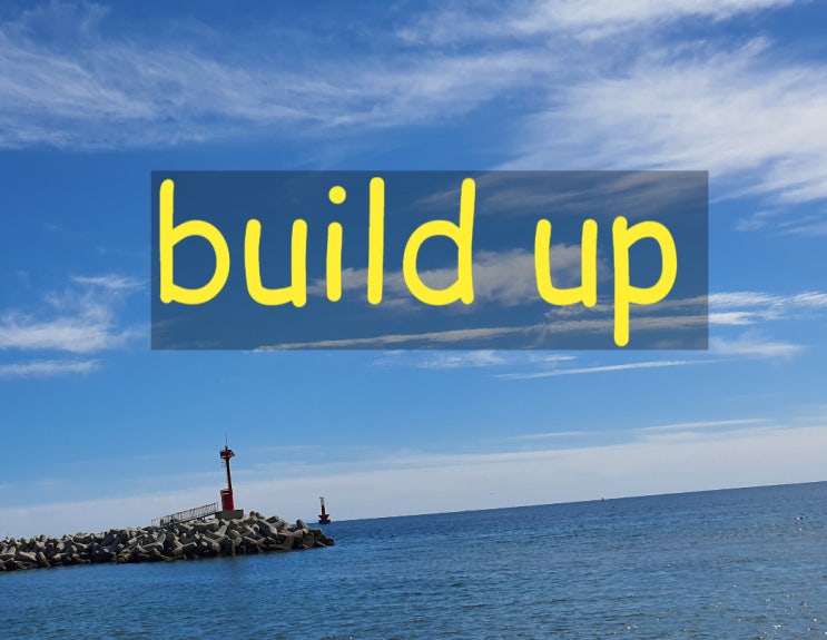 1일1표현/ build up 뜻, 예문, 비슷한 표현 : 네이버 블로그