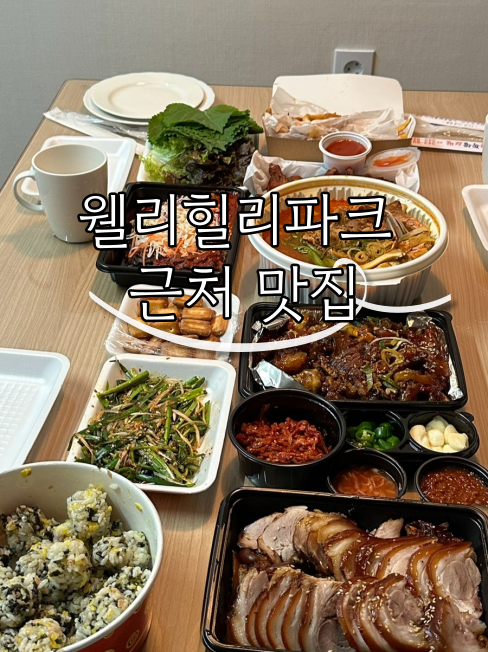 웰리힐리파크 근처 맛집 3군데 배달 포장 내돈내산 후기 네이버 블로그