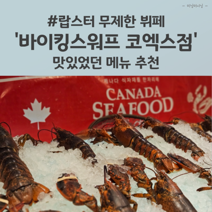 바이킹스워프 코엑스점 디너 예약 주차 가격 메뉴추천 네이버 블로그