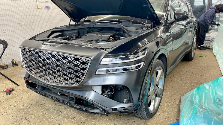 GV80 신형개조 튜닝 - 페이스리프트 프런트 리어 범퍼 튜닝 : 네이버 블로그