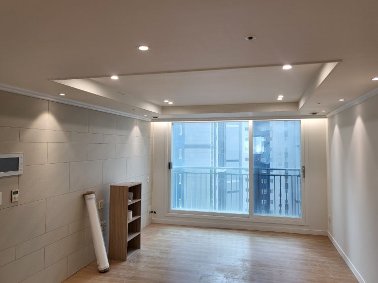 양산조명 아름전기조명 양산 양우내안애1차아파트 104동4호 커텐박스 간접조명 부분 Led 모듈 리폼 및 Led평판엣지