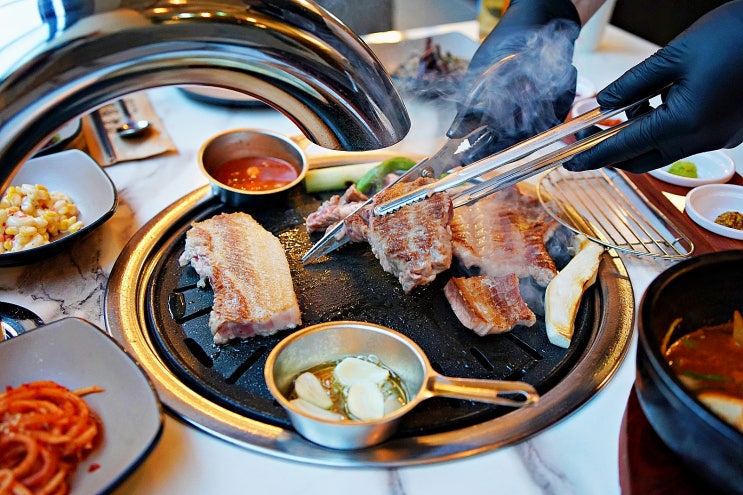 구워주는 소사벌고기집 맛집추천 육향정 돼지모듬한판 네이버 블로그