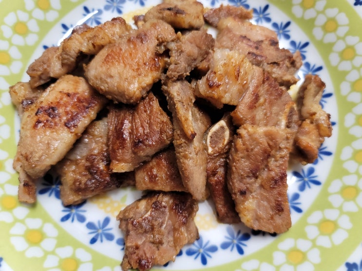 셰프 앳홈 한돈 저당 양념 돼지주물럭과 돼지갈비 내돈내산 솔직 후기 : 네이버 블로그