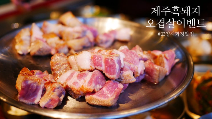 고양시 화정 맛집 한결같은 묵돈에서 제주흑돼지 31 이벤트 중 네이버 블로그