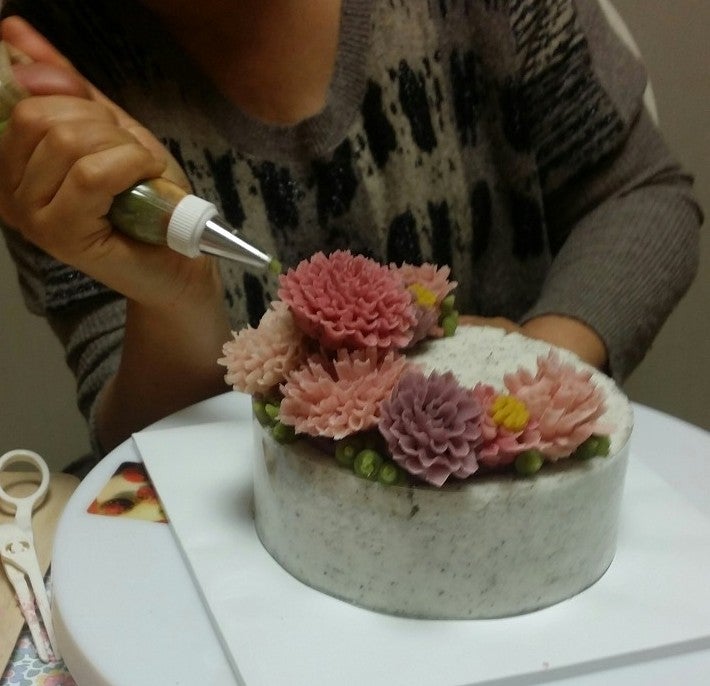 수제 앙금플라워 떡케이크 윈데이 클래스 : 네이버 블로그
