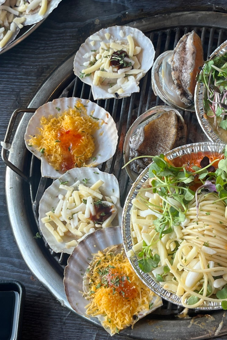 을왕리 조개구이 무한리필 청춘조개포차 을왕리 4단 조개구이 네이버 블로그