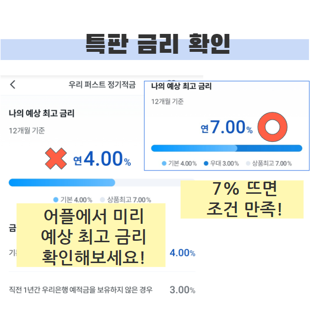 우리은행 특판 고금리 7 적금 추천우리 퍼스트 정기적금 네이버 블로그
