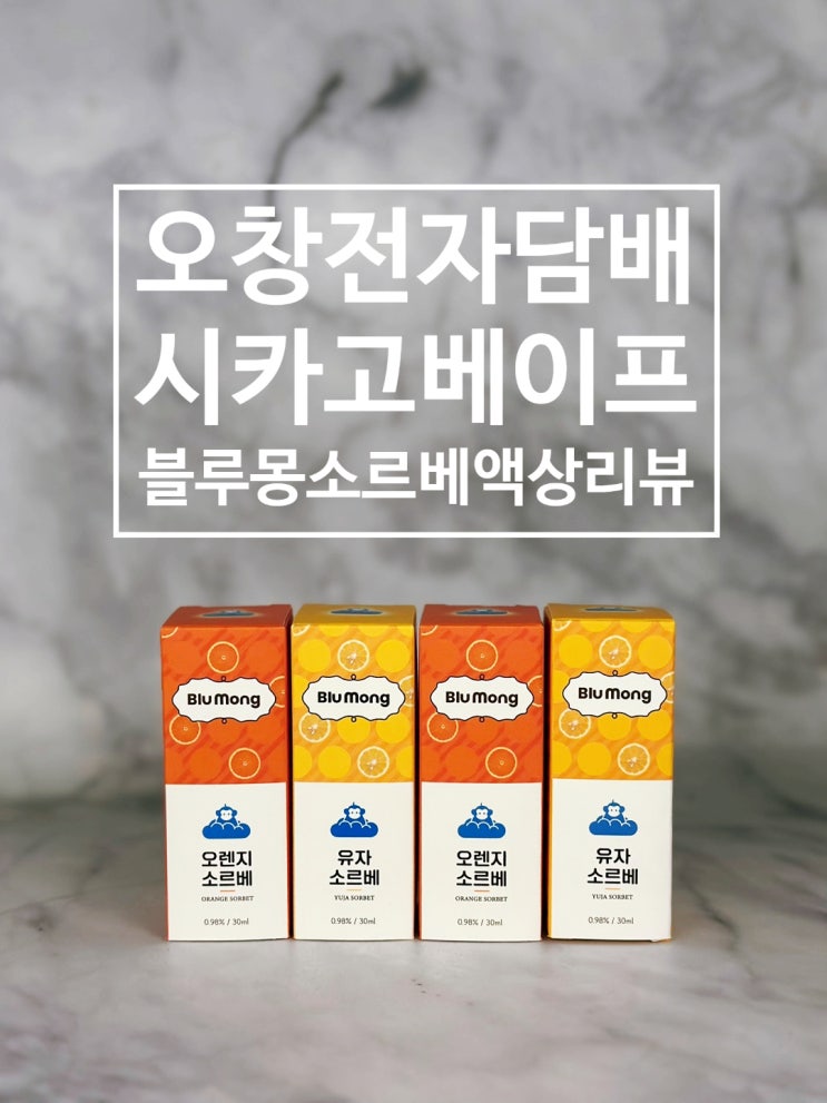 오창전자담배 시카고베이프 블루몽 소르베 액상 리뷰 네이버 블로그