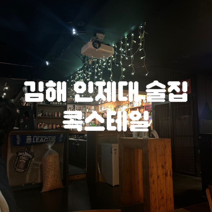 김해 인제대술집 위스키 칵테일전문 콕스테일 네이버 블로그