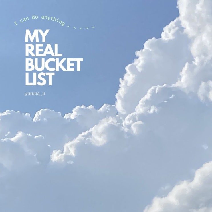 24' MY REAL BUCKET LIST :: : 네이버 블로그