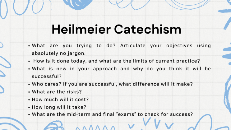 [한국형 ARPA-H]하일마이어 질문 Heilmeier Catechism에 대한 프롬프트 최적화 : 네이버 블로그
