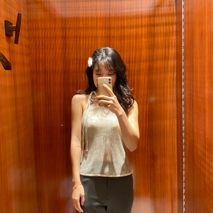 부산 신세계센텀 아비에무아 방문 착용샷 후기 강민경 패션 네이버 블로그