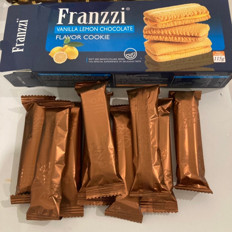 [세계과자/중국과자] Franzzi 달곰프란찌 바닐라 레몬초코쿠키 (식감강추, 맛비추/1.5점) : 네이버 블로그