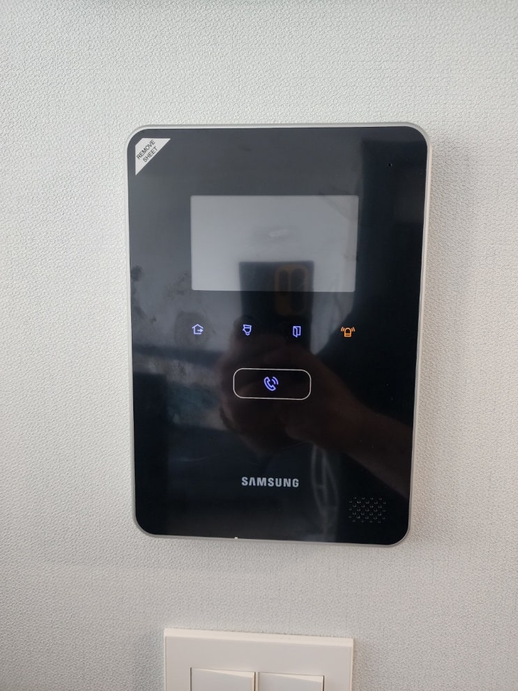 (연희 삼성아파트) 삼성직방 디지털 비디오폰 SHT-3625 삼성스마트 월패드 교체 후기 : 네이버 블로그