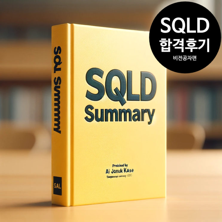 비전공자 SQLD 자격증 3일 합격후기 (시험일정, 기출문제, 요약본, 챗지피티 공부법) : 네이버 블로그