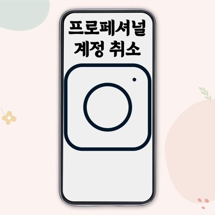 인스타 프로페셔널 계정 취소 및 카테고리 변경 초간단 방법 네이버 블로그