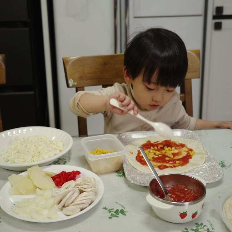 대충 만들어도 맛있는 어린이요리 또띠아 피자 만들기 네이버 블로그