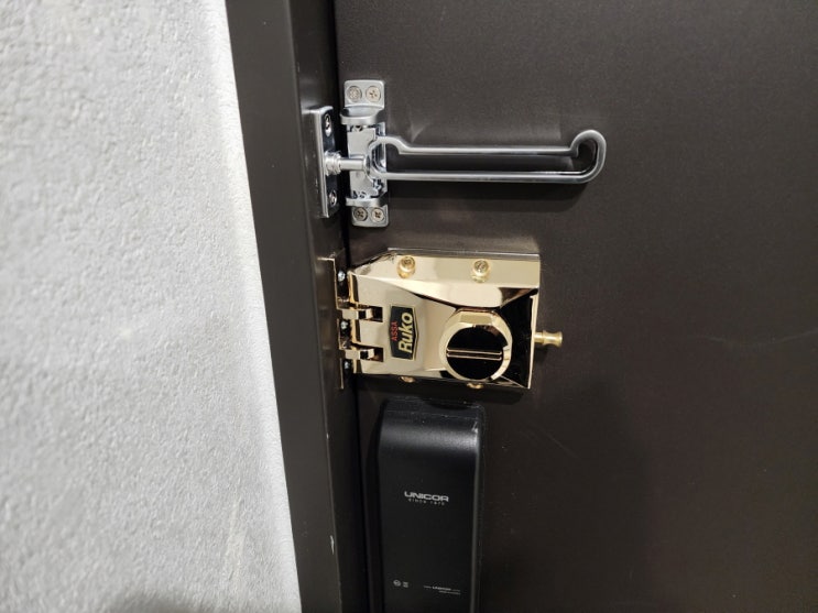 현관문 도어락에 추가로 이중잠금장치 보조키 필요성 : 네이버 블로그