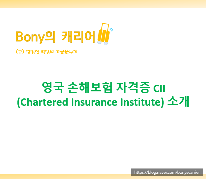영국 손해보험 자격증 CII 소개 - Chartered Insurance Institute (Cert CII, Dip CII ...