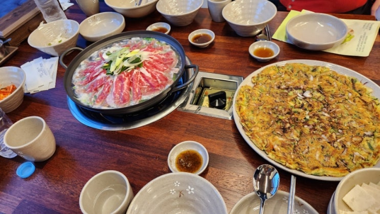 김포 장기동맛집 수제비랑 해물파전이 예술인 우이며녹 김포장기점 네이버 블로그