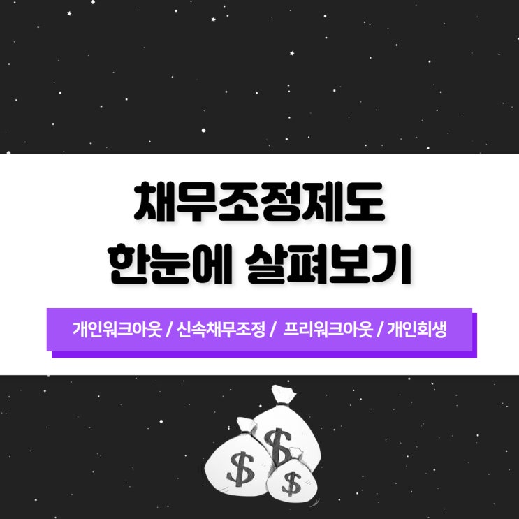 신용회복위원회 개인워크아웃 신속채무조정 프리워크아웃 비교 네이버 블로그