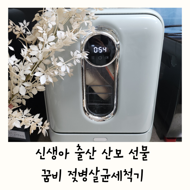 신생아 출산 산모 선물 꿈비 젖병세척기 미니식기세척기 보관함 추천 네이버 블로그