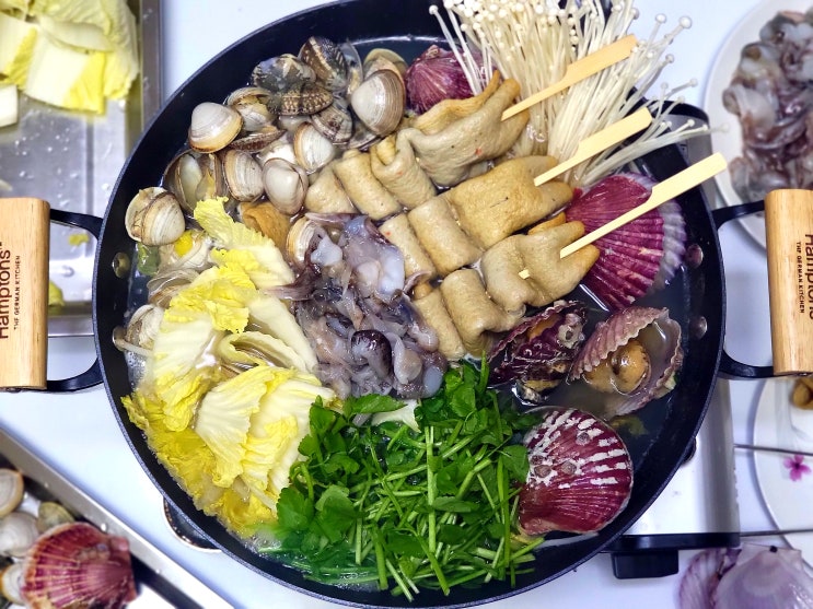 땡큐파머스 여수 자연산 새조개 제철 손질 새조개 샤브샤브 재료 집에서 샤브샤브 맛있게 먹는법 해물 샤브샤브 요리 네이버 블로그