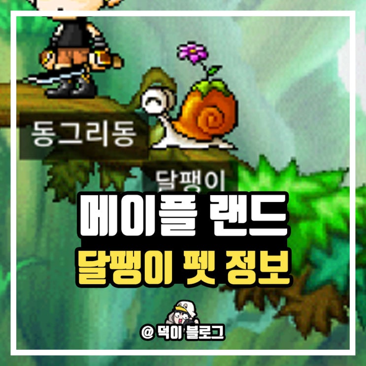 메이플랜드 달팽이 펫 먹이 카산드라 퀘스트 물약 설정 네이버 블로그