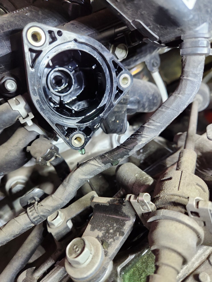 그랜져 HG 경고등 점등 P012800 써모스텟 작동 이상 울산동구방어동카센터 가비자동차정비 : 네이버 블로그