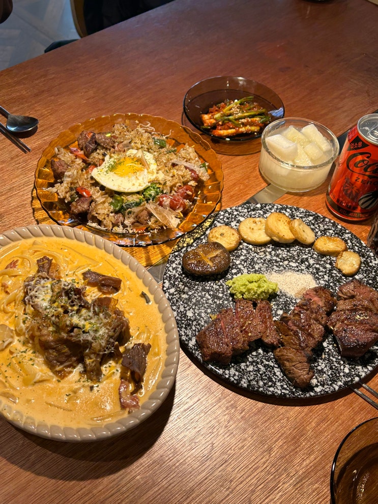 전주 중화산동 소고기 맛집 카우하우스 가성비 좋은 점심 세트 추천 !! : 네이버 블로그