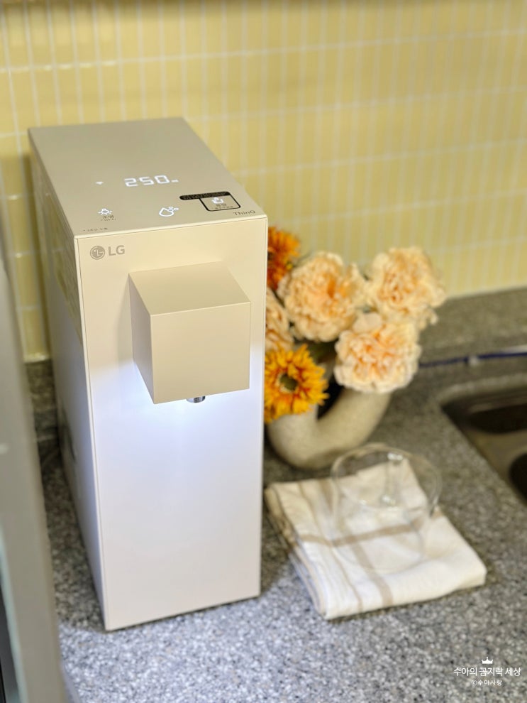 Lg 퓨리케어 오브제컬렉션 정수기 라이트온 예쁘고 슬림한 정수기 추천 네이버 블로그