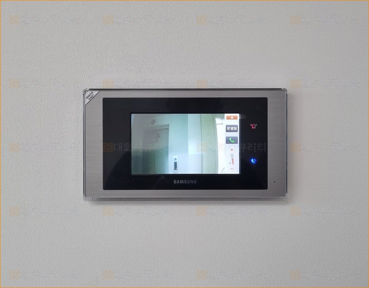 용인 기흥구 마북동 삼거마을삼성래미안1차아파트 삼성비디오폰SHT-3527XA 설치 : 네이버 블로그