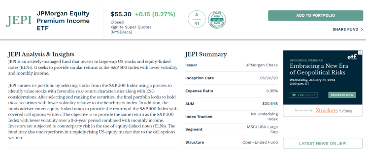 배당 ETF | JP모건의 JEPI와 JEPQ는 무엇이고, 차이점은? : 네이버 블로그