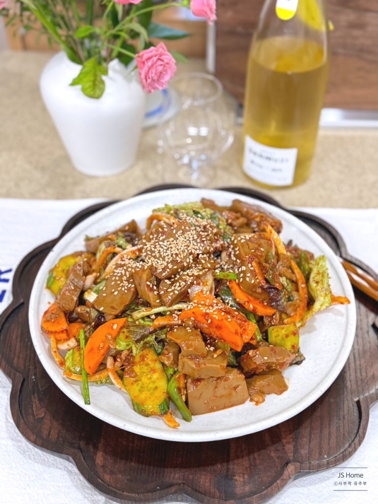 도토리묵무침 양념장 만들기 백종원 도토리묵 요리 간장 양념장 만드는 법 간단한 술안주 네이버 블로그