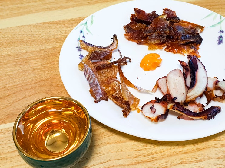 동네시장 장보기 포항죽도시장 건어물 주문해서 집에서 간단한 혼술 안주 쥐포 에어프라이어 네이버 블로그