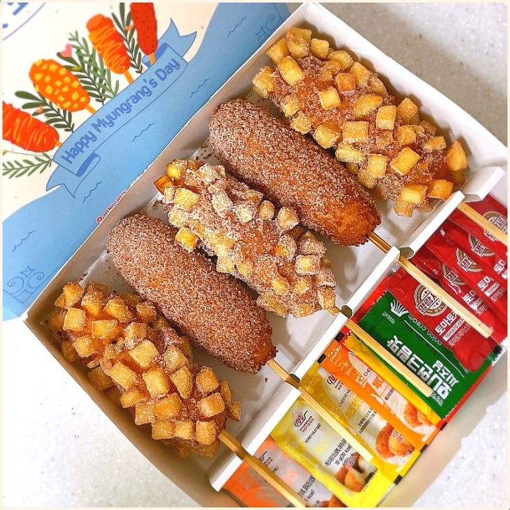 명랑핫도그 메뉴 가격 세트 칼로리 네이버 블로그