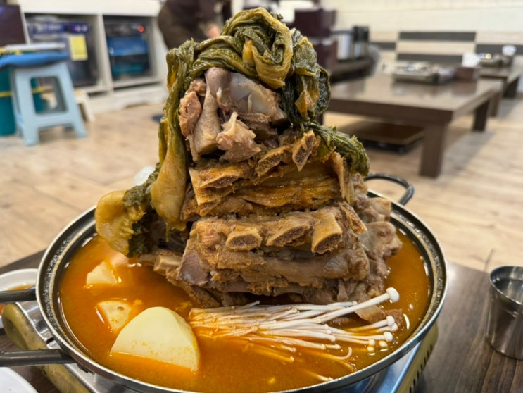 퇴계원 맛집 퇴계원 왕 감자탕 산더미 처럼 쌓이 푸짐한 양이 대박입니다 네이버 블로그