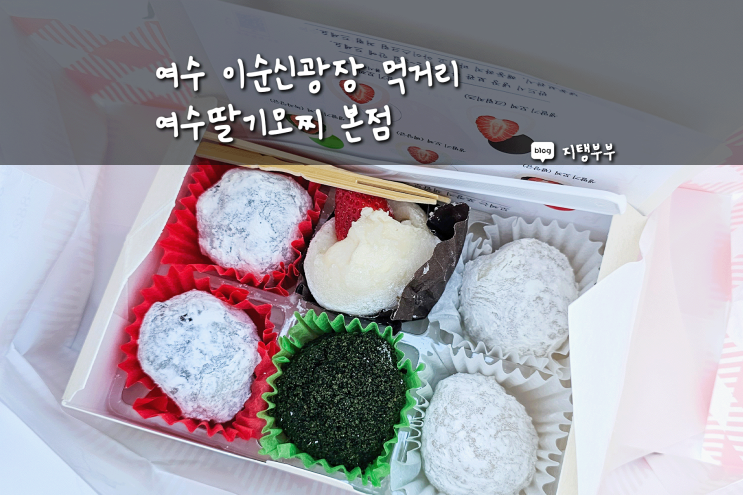 여수 딸기모찌 원조 3대 여수딸기모찌 본점 가격 택배 고양이 보냉가방 네이버 블로그