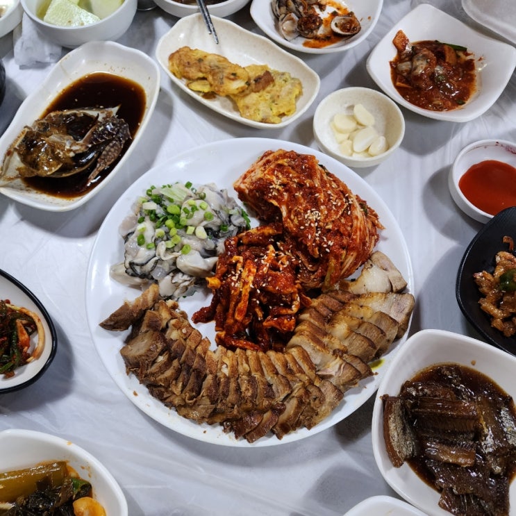 목포 하당 굴보쌈 맛집 바다포차 내돈내산 현지인 찐맛집 네이버 블로그