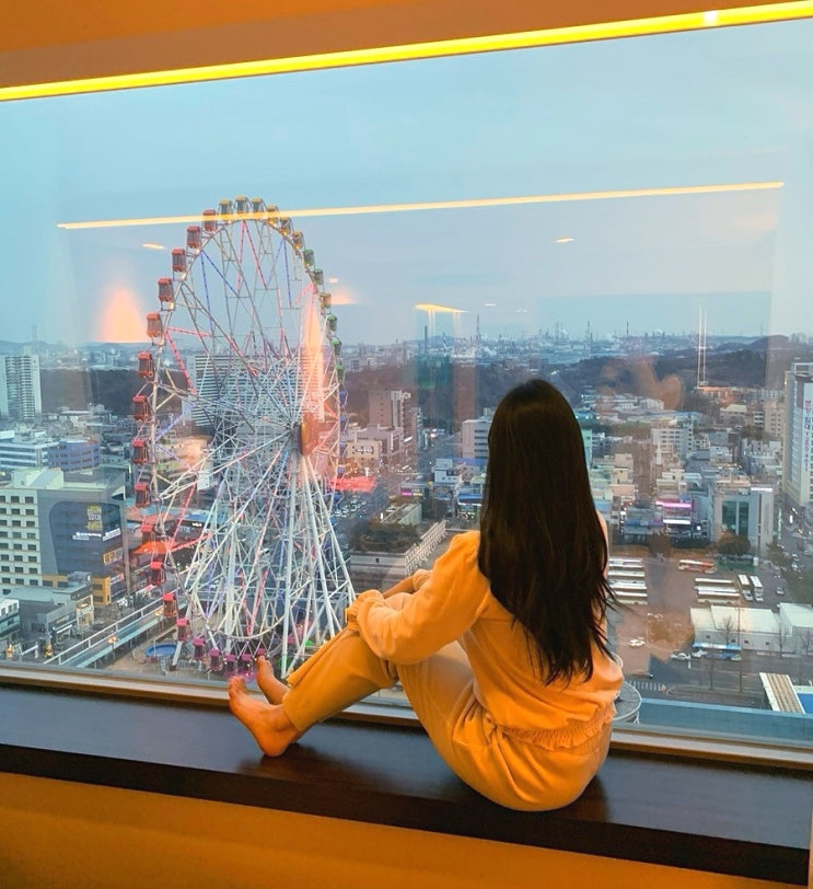 대관람차뷰🎡 인생샷 가능한 롯데호텔 울산 관람차뷰 객실 선정 요청사항 꿀팁 안내 호캉스 객실 내부 소개 네이버 블로그