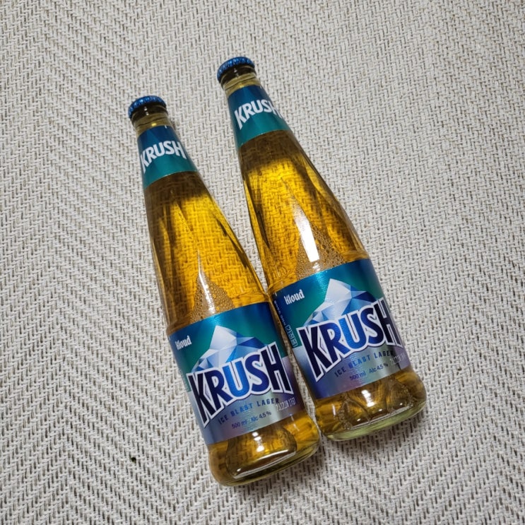 새로나온맥주 KRUSH 카리나 맥주 롯데마트 가격, 크러쉬맥주 후기 : 네이버 블로그