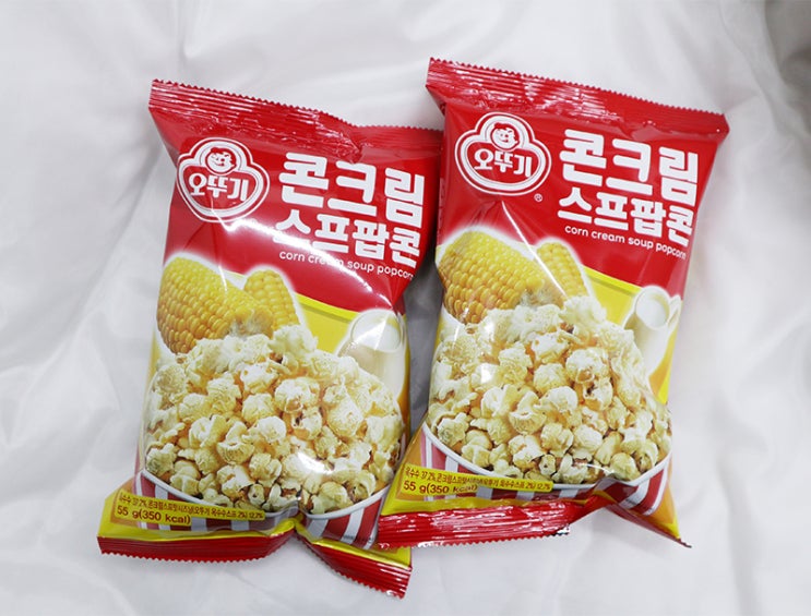 1월 신상과자 오뚜기 콘크림스프팝콘 리뷰 네이버 블로그
