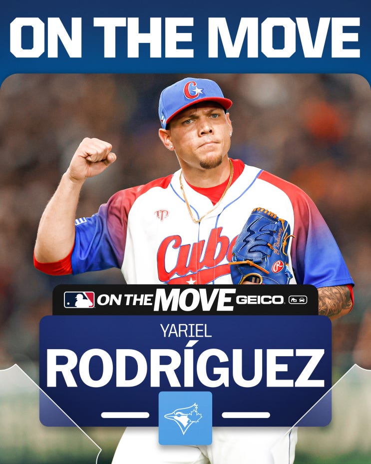 야리엘 로드리게스 (Yariel Rodriguez)와 계약에 합의한 토론토 블루제이스 : 네이버 블로그