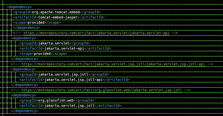 [MAC M1] Springboot 기본 설정(pom.xml - jsp, servlet, jstl / controller) : 네이버 블로그