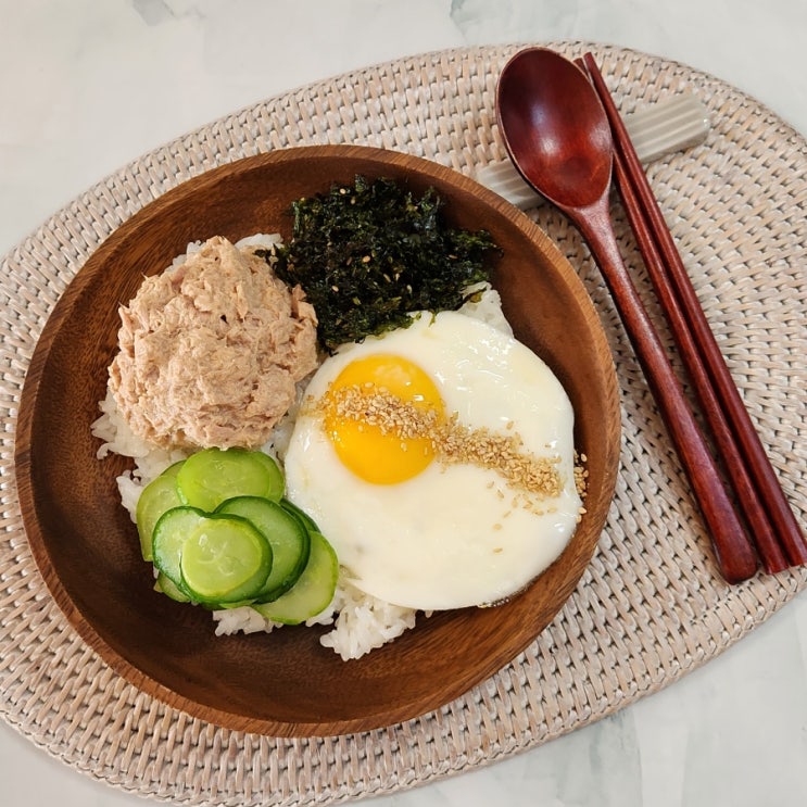오이참치비빔밥 만들기 와사비마요 소스 참치오이비빔밥 레시피 오이요리 참치캔요리 네이버 블로그