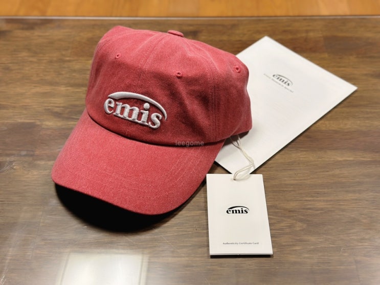 이미스 emis NEW LOGO PIGMENT BALL CAP-RED : 네이버 블로그